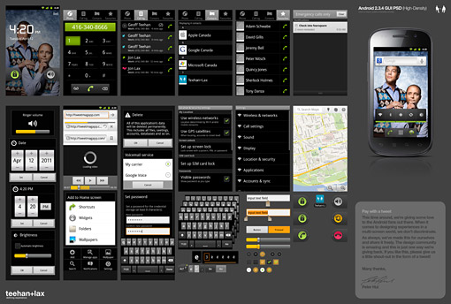 Android 2.3.4 GUI