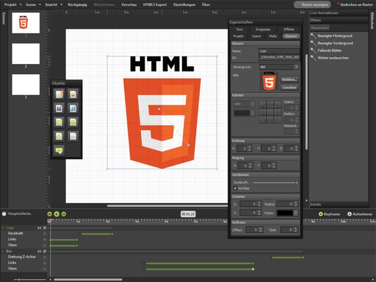Beta-Test zu »A5 HTML5 Animator« gestartet