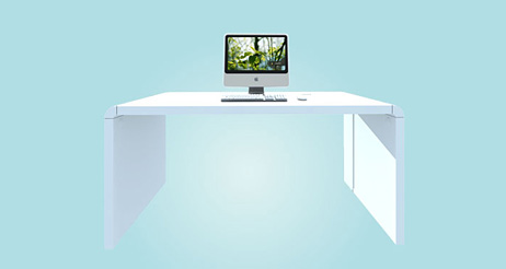 Schreibtisch für Apple-Produkte