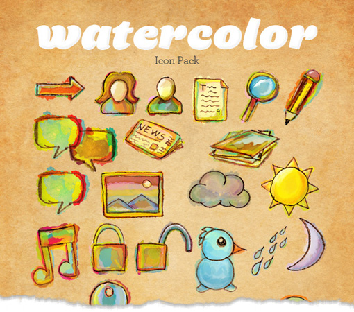 Watercolor Icon Pack