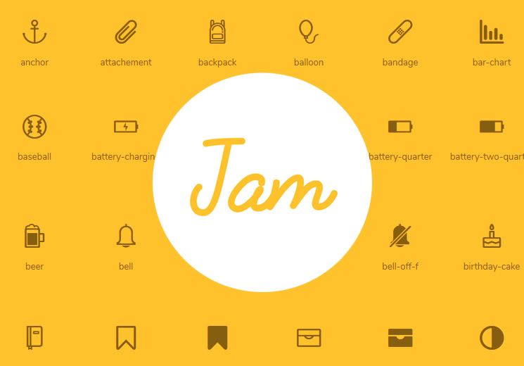 Handcrafted »JAM Icons«