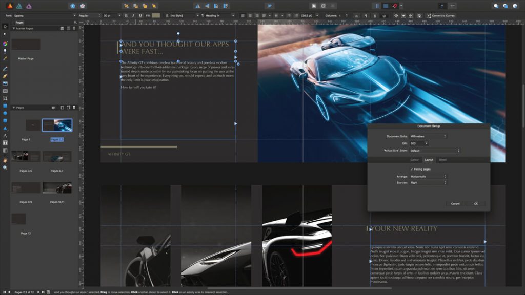 Beta-Version von »Affinity Publisher«