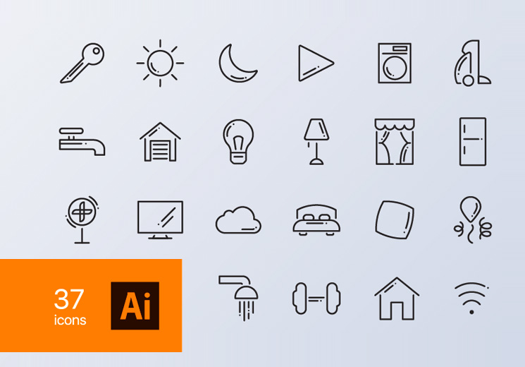 Home Routine Icon Set