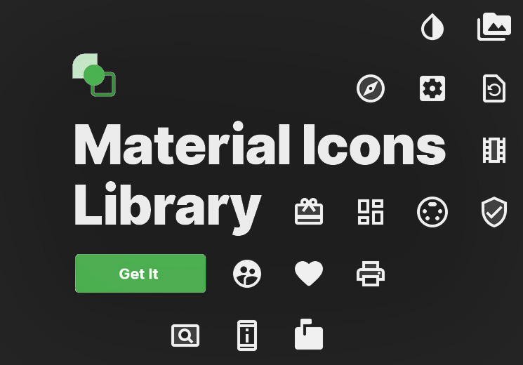 Material Icons Library // Icons im Material Design Stil