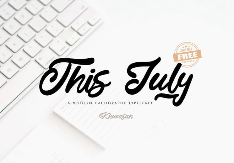 This July – Font von Khurasan Studio zum Downloaden