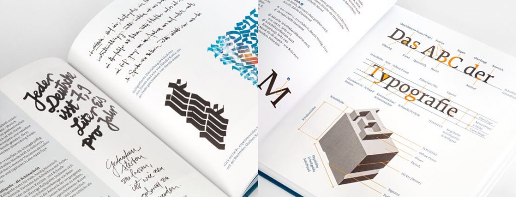 Das ABC der Typografie ["Buch mit Definitionen, Anwendungen etc."]