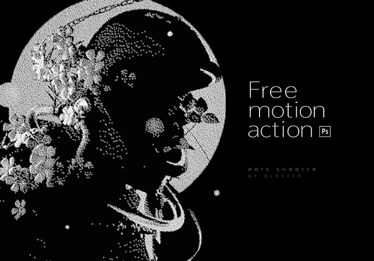 Photoshop Motion Action: Dots shooter motion action