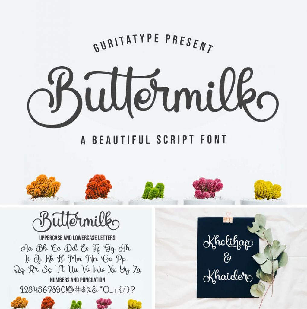 Buttermilk – Free Font zum Downloaden