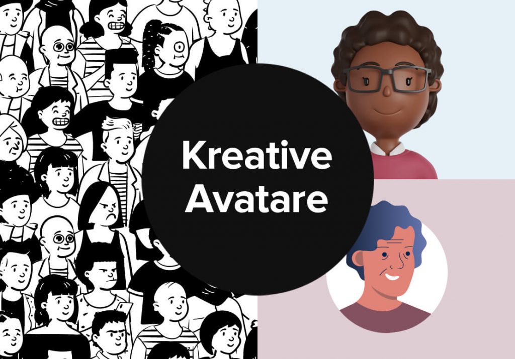 Kreative Avatare zum Downloaden ["12 Sets für Profilbilder"]