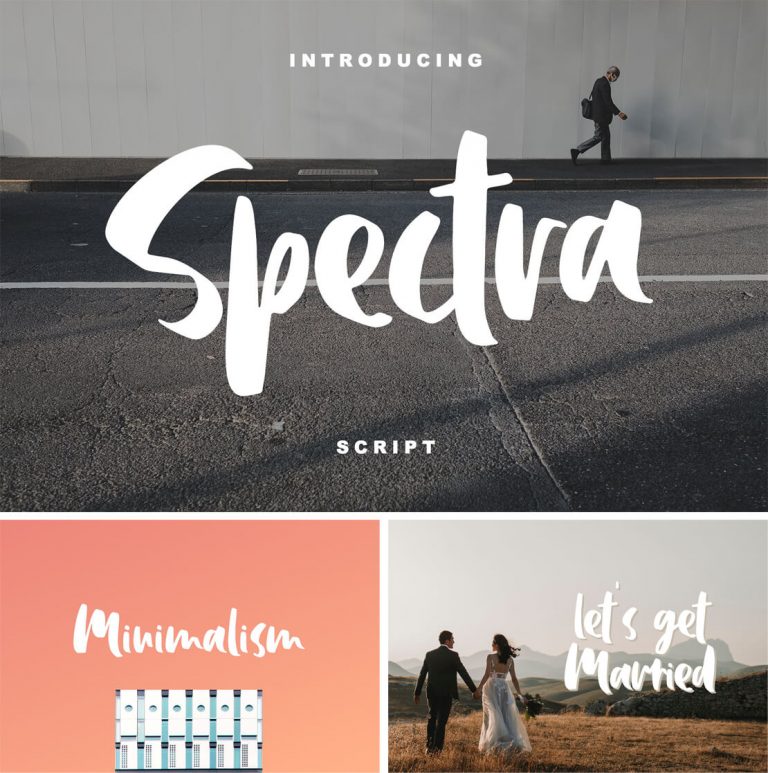 Spectra – Free-Font im handgemachten, kalligrafischen Stil