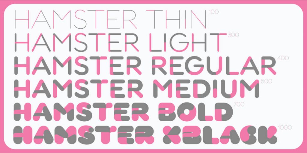 Hamster: Variable-Color-Font von Fontwerk