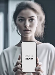 89 minimalistische Wallpapers für iPhone und Co.