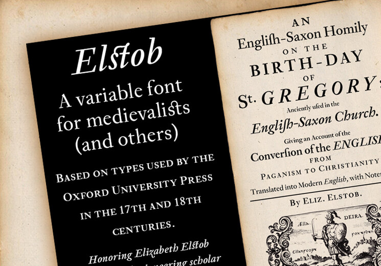 Elstob: Kostenloser Variable Font für Mediävisten und Co.