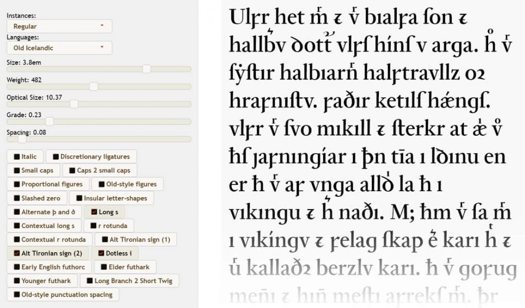 Elstob: Kostenloser Variable Font für Mediävisten und Co.