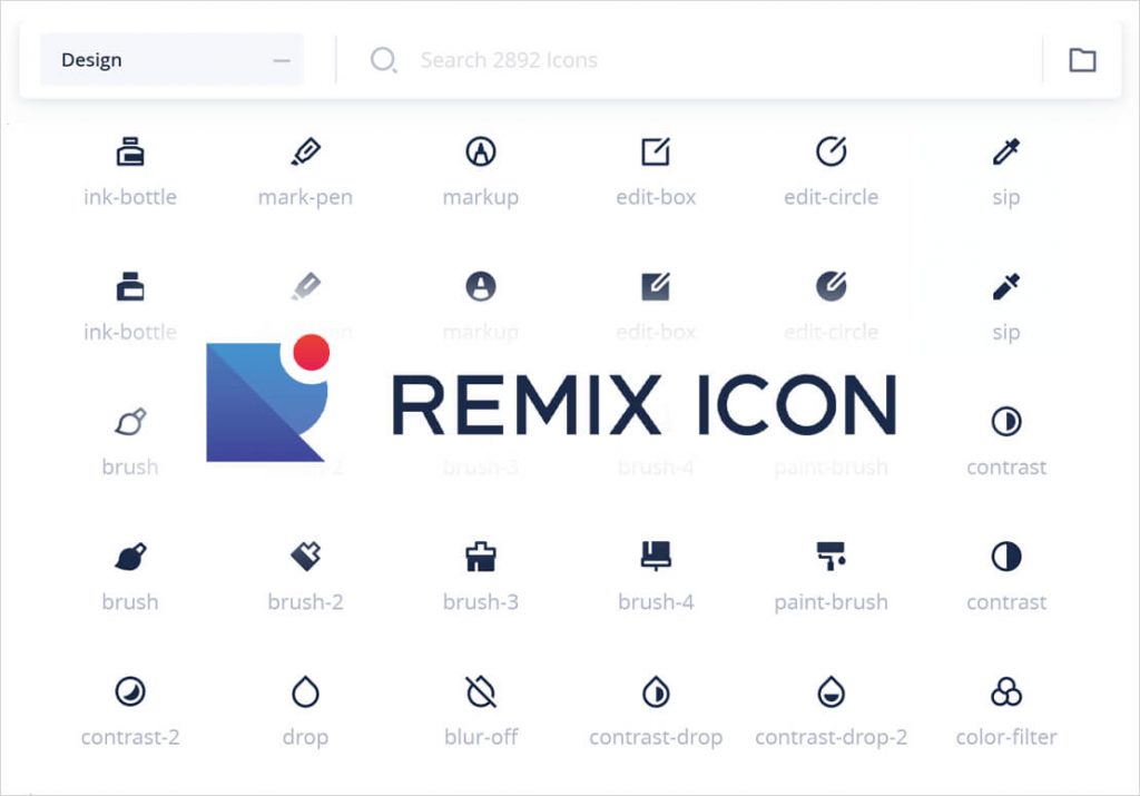 Remix Icon: Open-Source-Icons im neutralen Stil