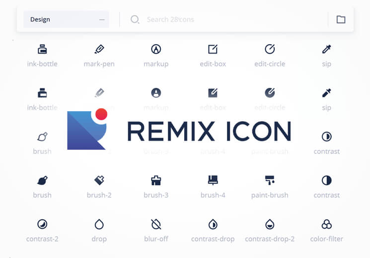 Remix Icon: Open-Source-Icons im neutralen Stil