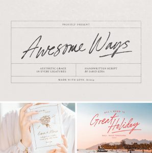 Awesome Ways: Script-Schrift mit Anmutung einer Handschrift