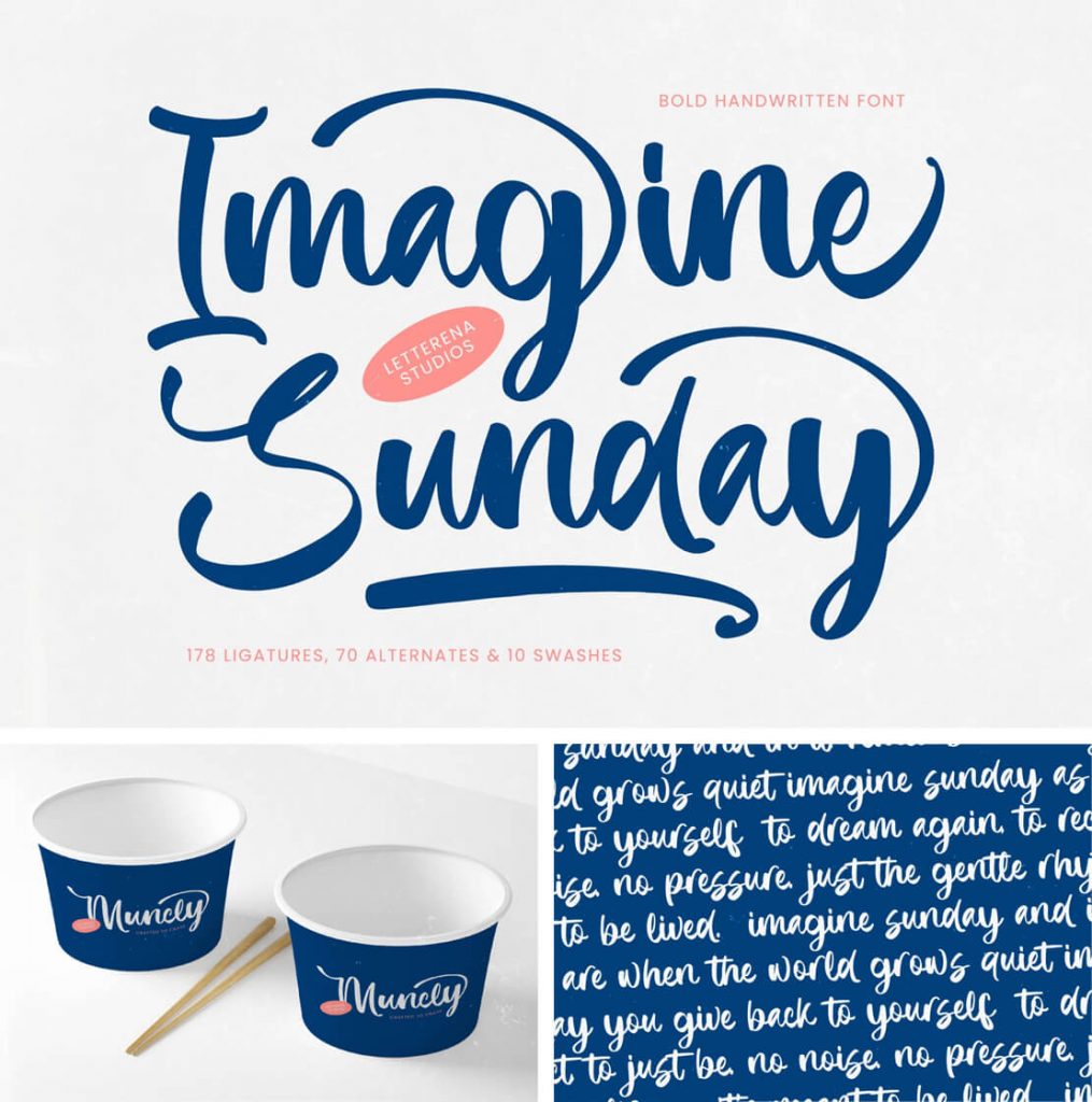 Imagine Sunday: Elegante Script-Schrift